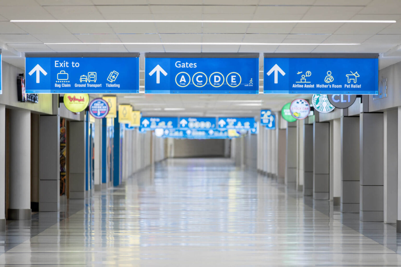 Charlotte Douglas International Airport (CLT) – Signage and Wayfinding ...